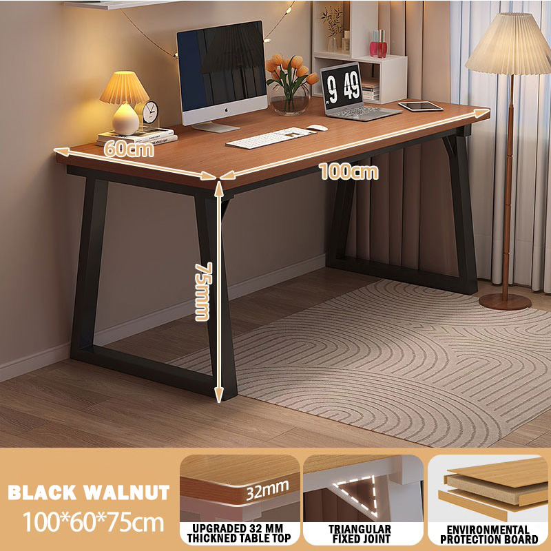 A661 Minimalist Dual Study Table, Simple Modern Bedroom Study Desk ...