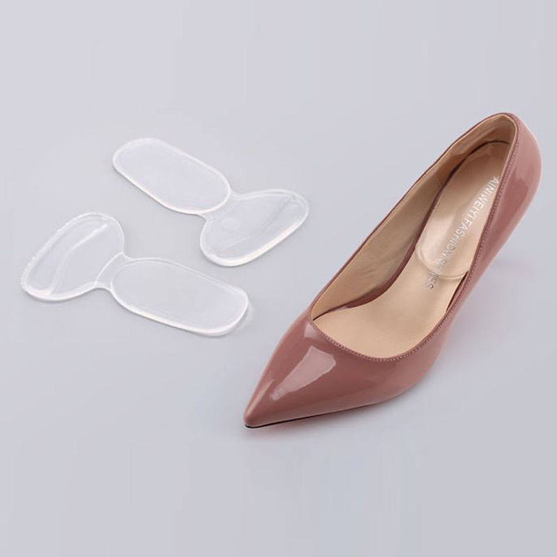 【YWCR】 4 Pairs Silicone Heel Sticker T-type Anti-wear Foot Sticker Half ...