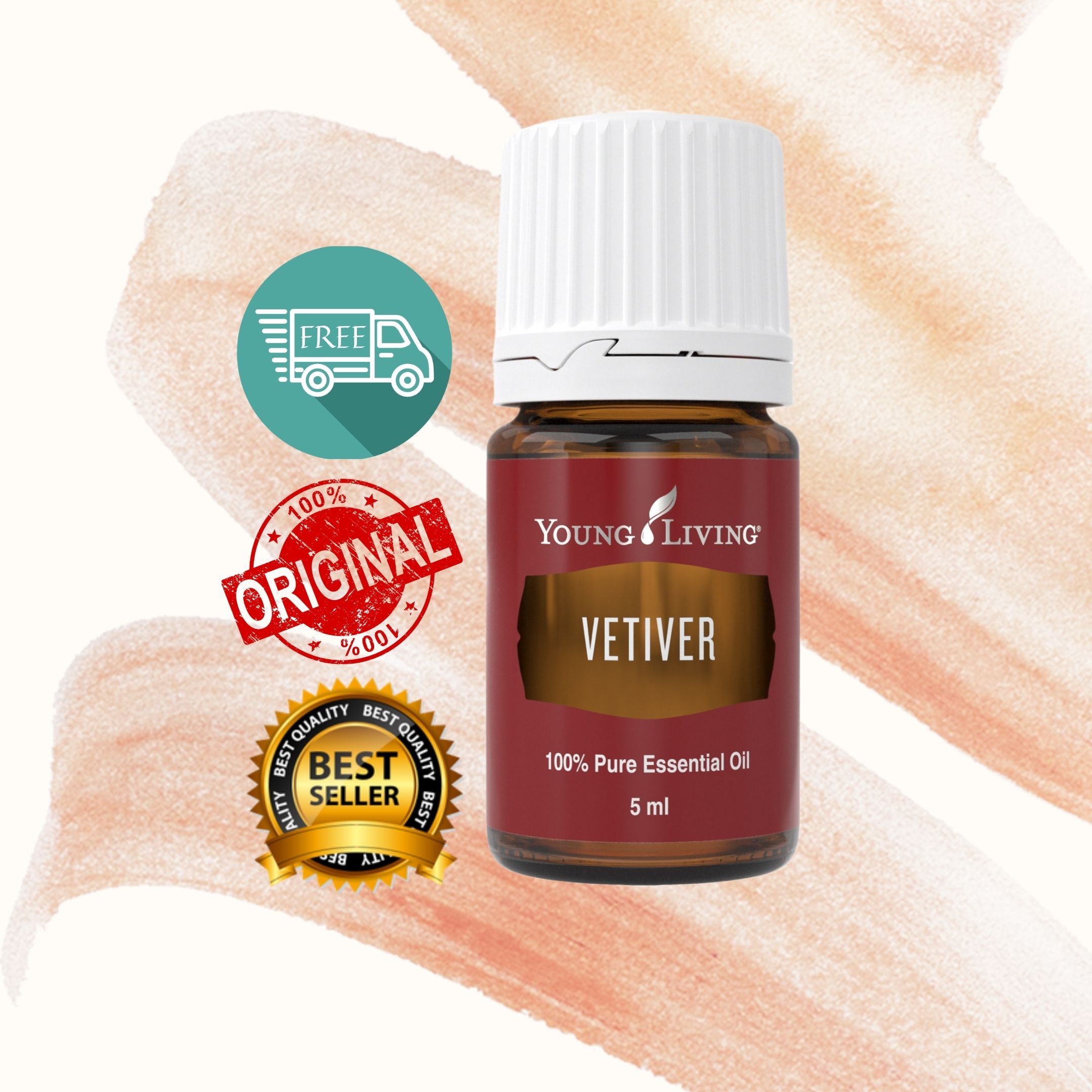 ORIGINAL Vetiver Essential Oil Young Livings 5ml | Lazada