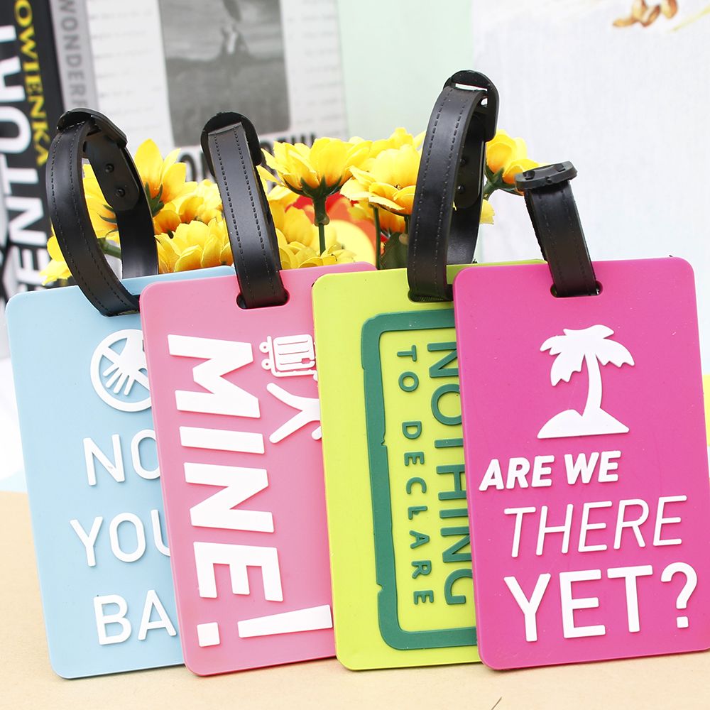 【VogueVenture】Luggage Tag Silicone Cartoon Cute Fruits Food Beach Style ...