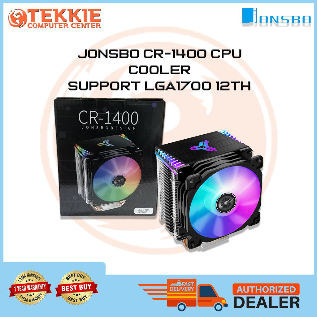 Jonsbo CR-1400 Tower 4 Heat Pipes CPU Cooler Radiator ARGB Sync PWM ...