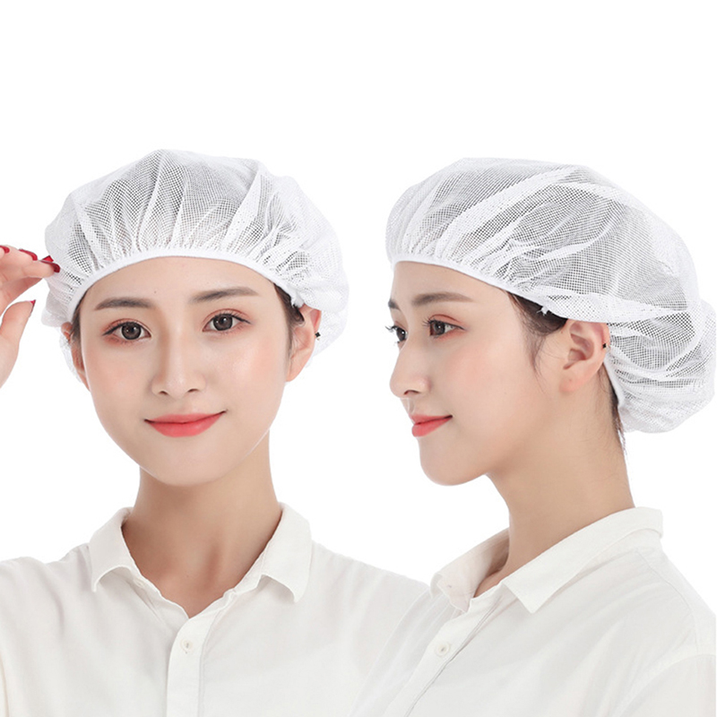 Bathroom accessories Black Elastic Chef Net Hat Cook Caps Kitchen ...