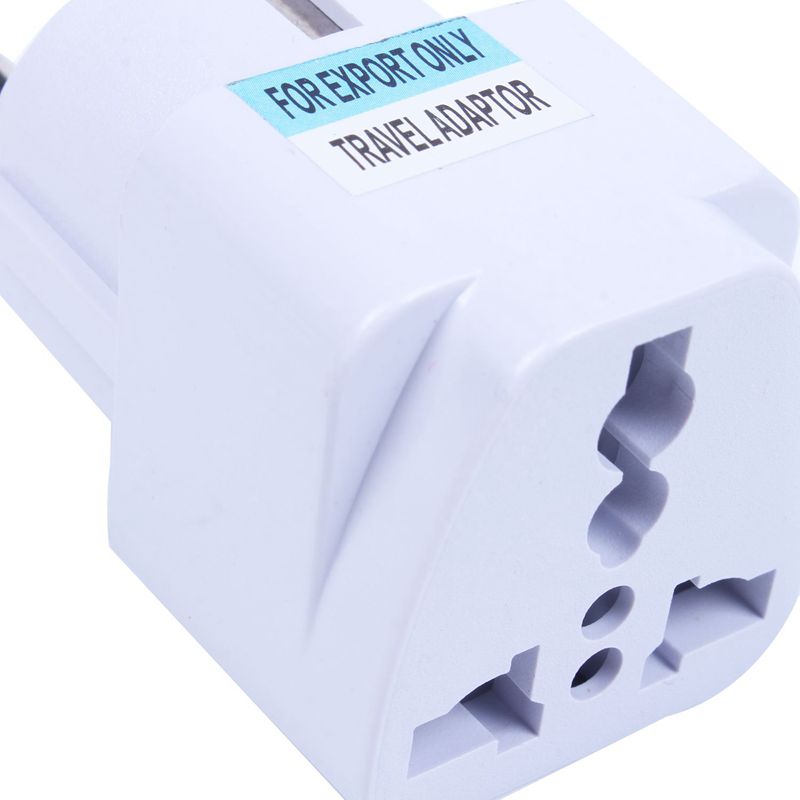 White Travel Plug Travel Adapter US / UK to EU plug 10A 250V - YWQ MALL ...