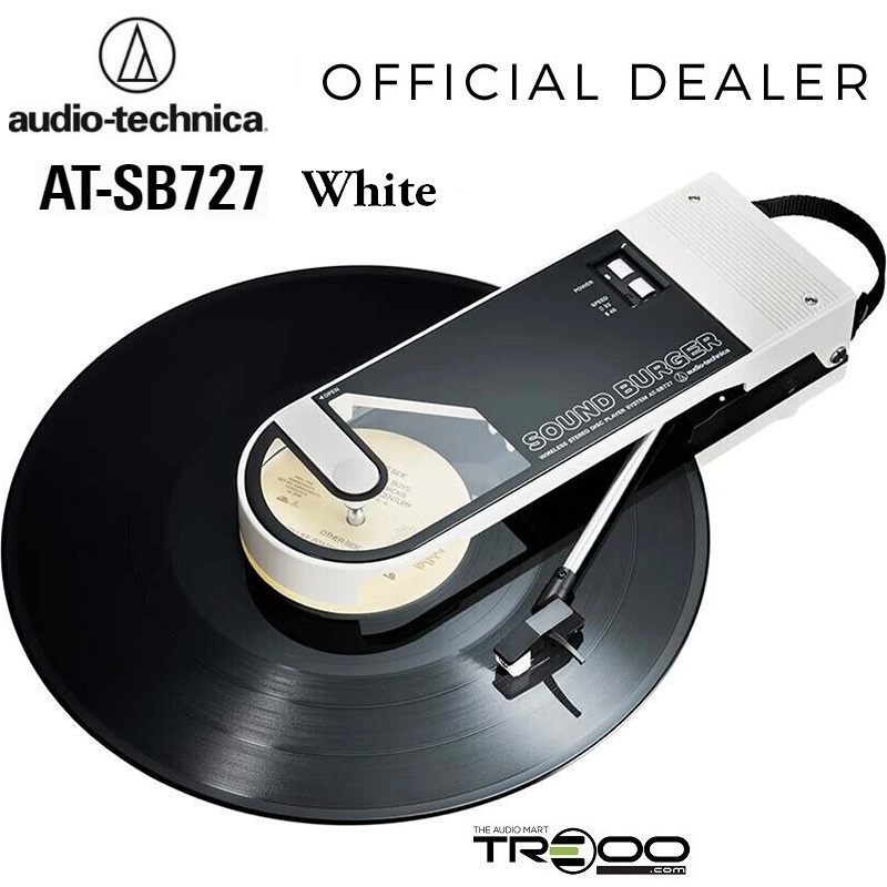 Audio-Technica Sound Burger AT-SB727 Fully Manual Wireless Bluetooth Portable Belt-Drive Stereo ...
