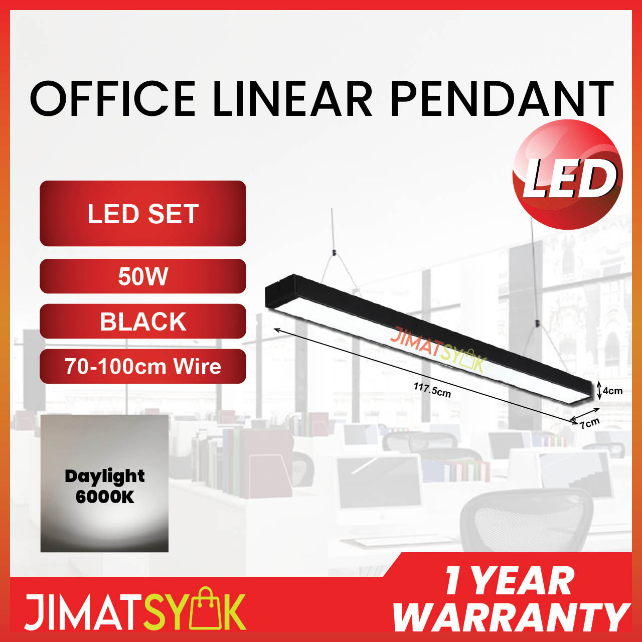 [HOT] Office Pendant Linear Light Office Pendant Lamp T8 LED Tube ...
