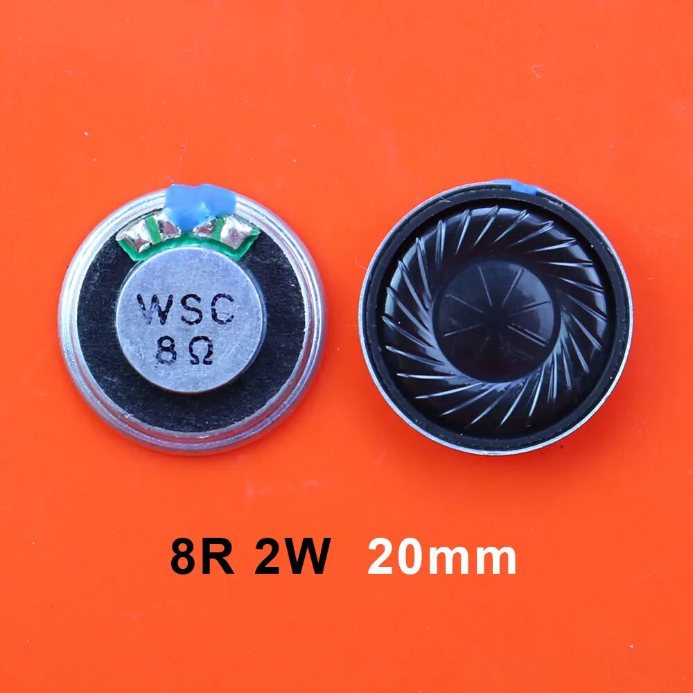 JCD 2pieces 8 ohm 8R 2W Ultra-thin Speaker Horn Diameter 20 23 28 30 36 ...