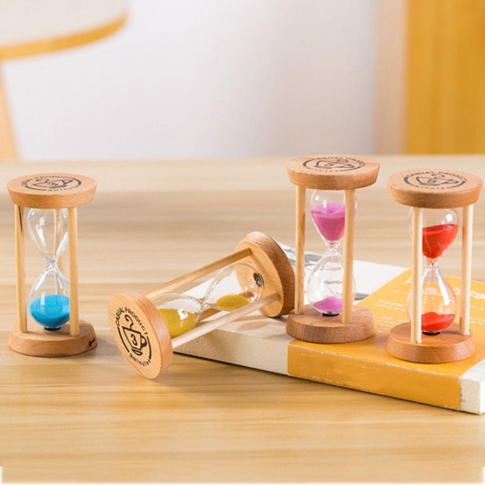 Durable Stable Connection Wooden Hourglass Wooden 1/3/5 Minutes ...