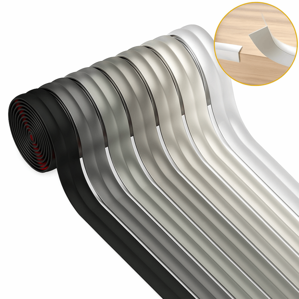 High Quality 1m Wall Corner Protector Peel and Stick PVC Wall Molding ...