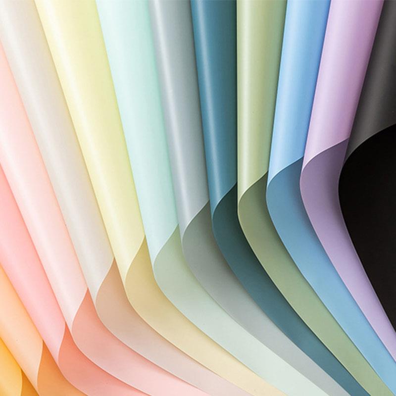 Jelly Film Fresh Flower Packaging Paper 58 * 58cm 5 Sheets Clear Space ...