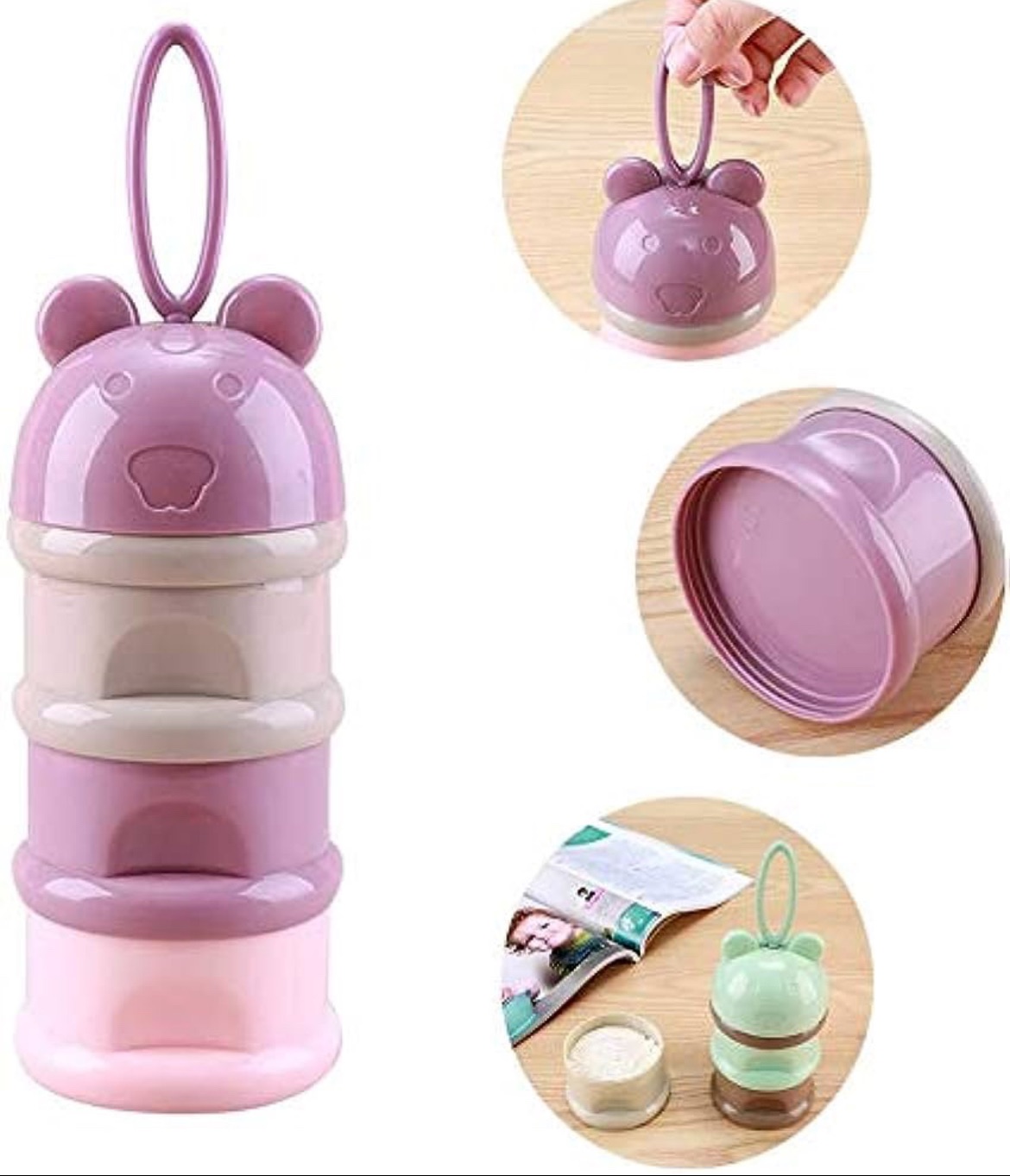 Baby Milk Case Travel Outdoor Formula Milk Distributor Milk Box and ...