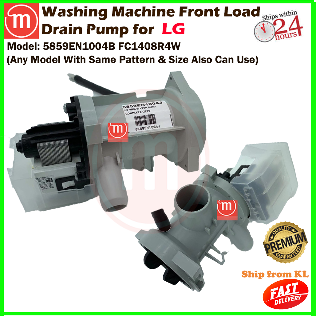 LG FRONT LOAD WASHING MACHINE WATER DRAIN PUMP COMPLETE GREY ...