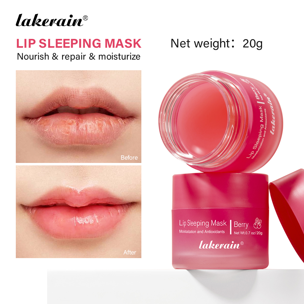 20g Moisturizing Lip Mask Night Sleeping Lips Care Maintenance Fades ...