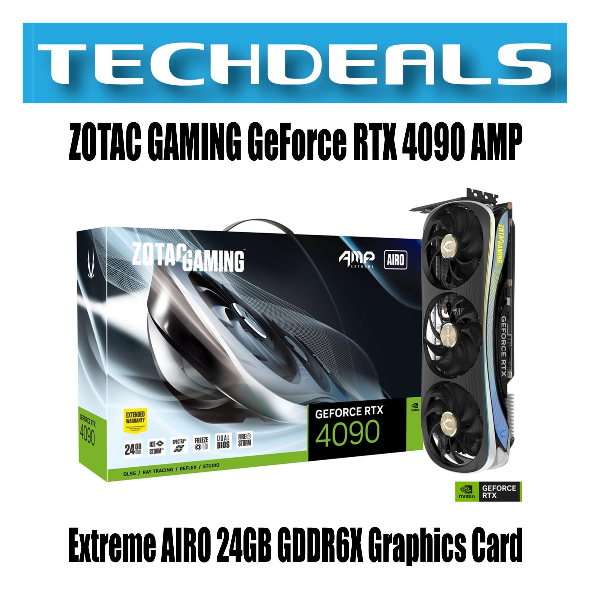 ZOTAC GAMING GeForce RTX 4090 AMP Extreme AIRO 24GB GDDR6X Graphics ...