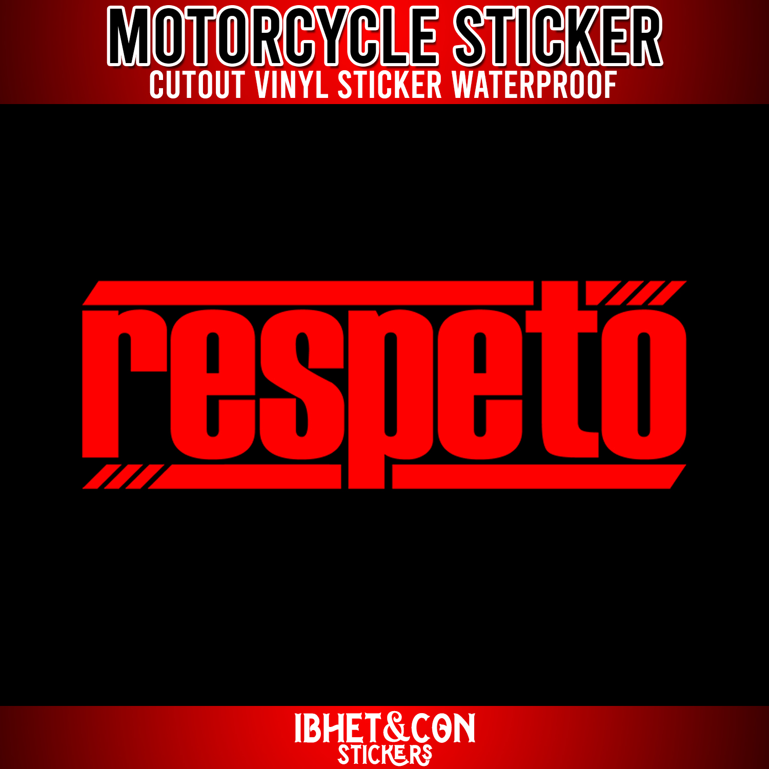 Sticker RESPETO (4.5x1.5inches) Waterproof Cutout Vinyl Sticker / Decal ...