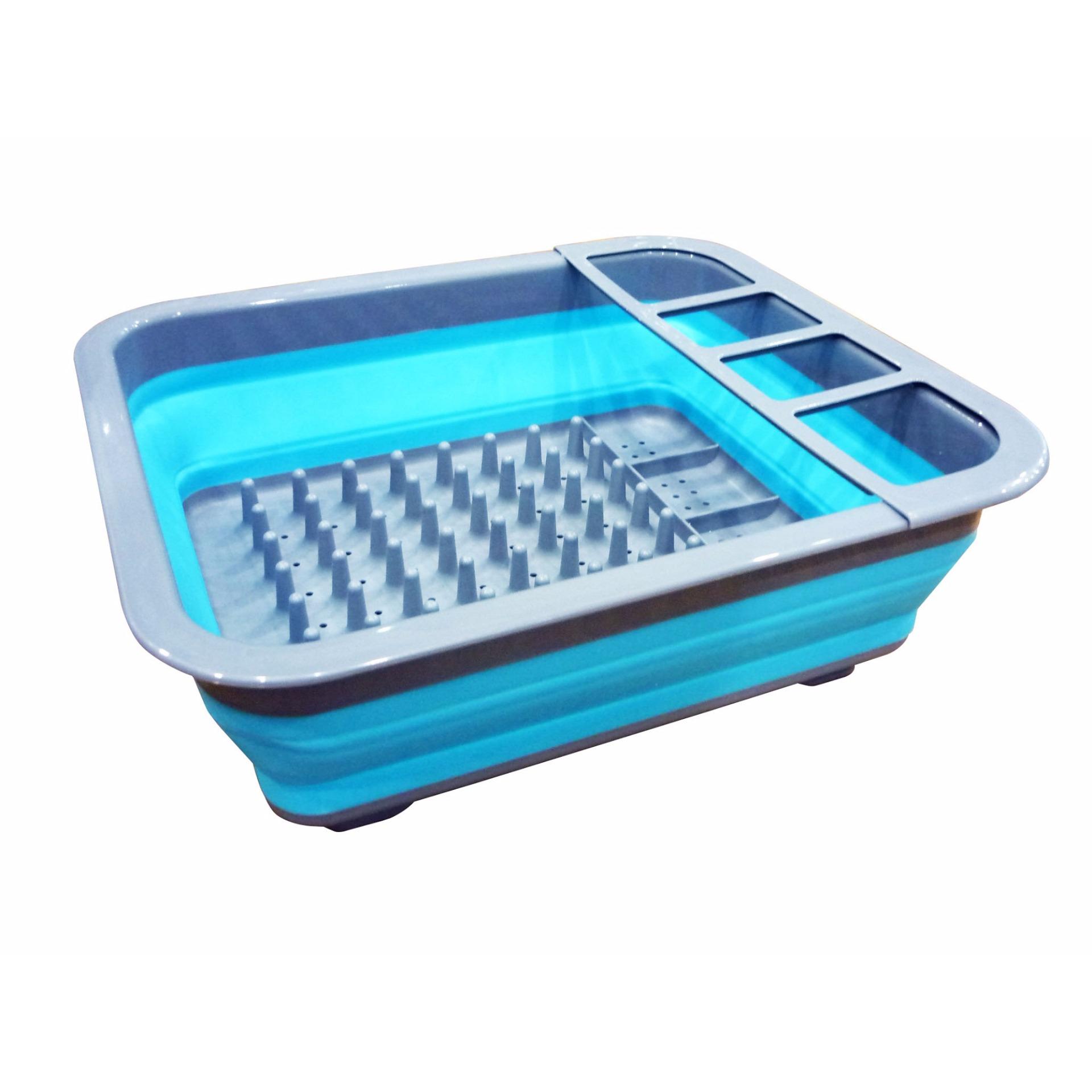 SIMPLE DIMPLE COLLAPSABLE TRAY-BLUE | Lazada