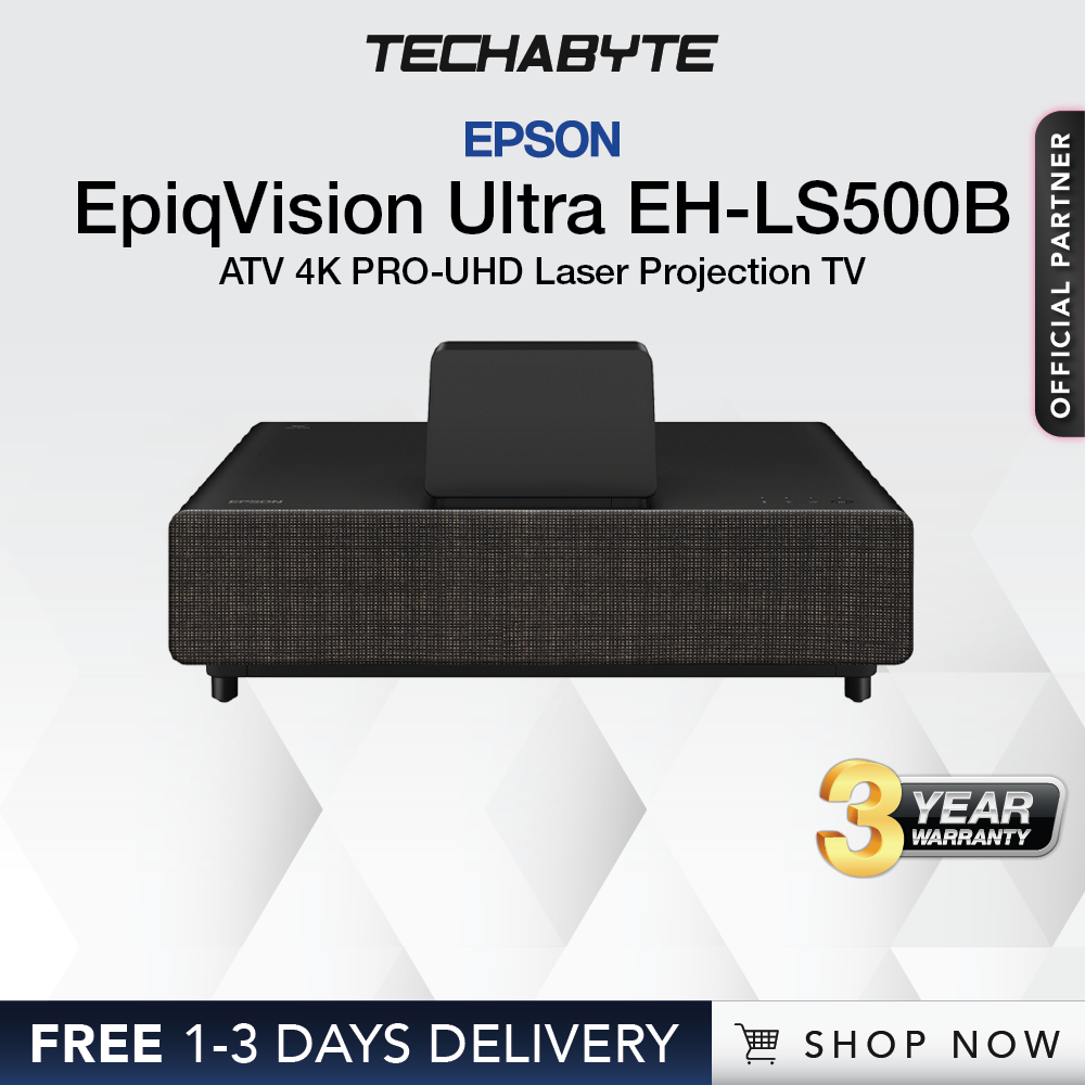 Epson EpiqVision Ultra LS500 Laser Ultra Short Throw, 56% OFF