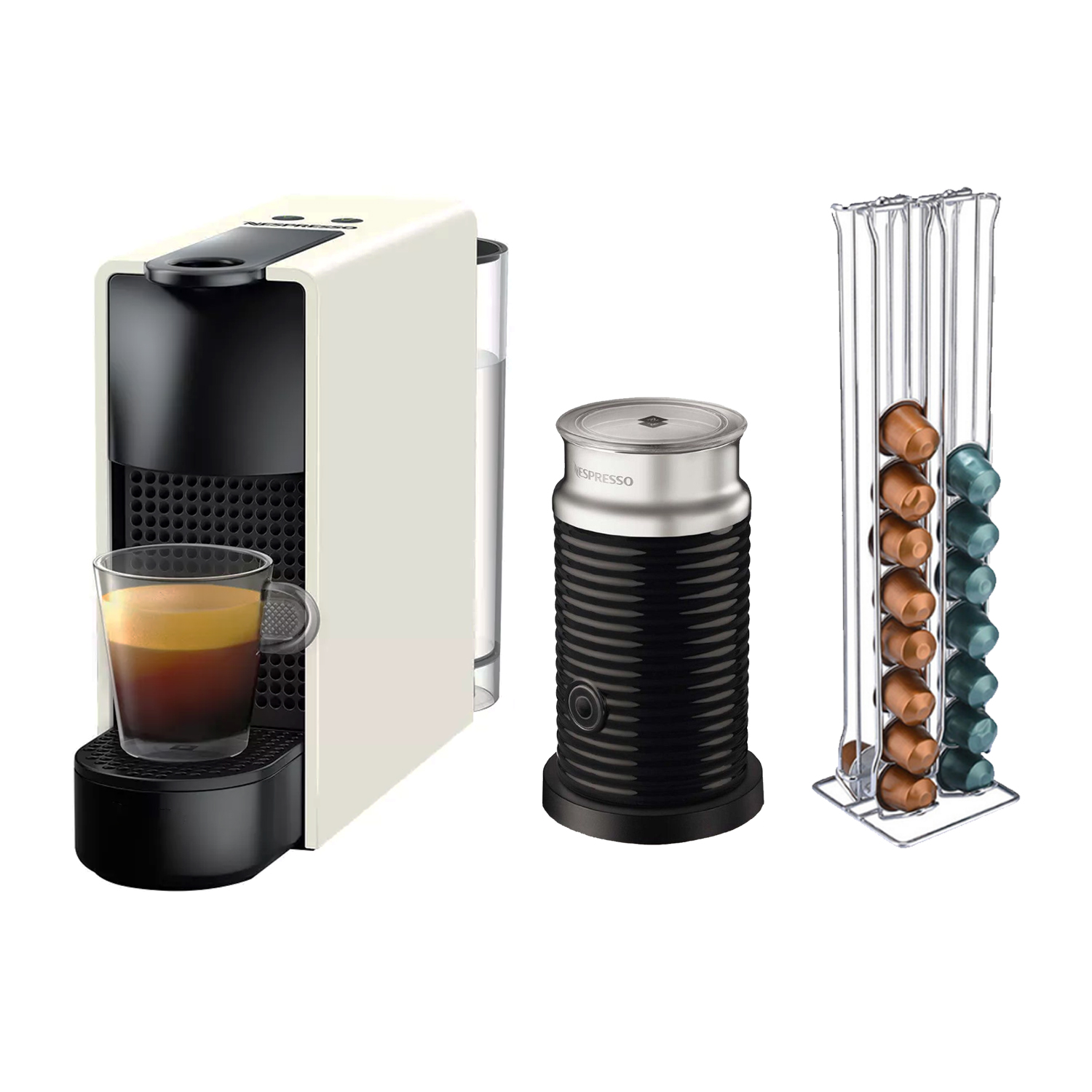 Nespresso C30-ME-WH-NE Essenza Mini Fully Automatic Capsule Espresso ...