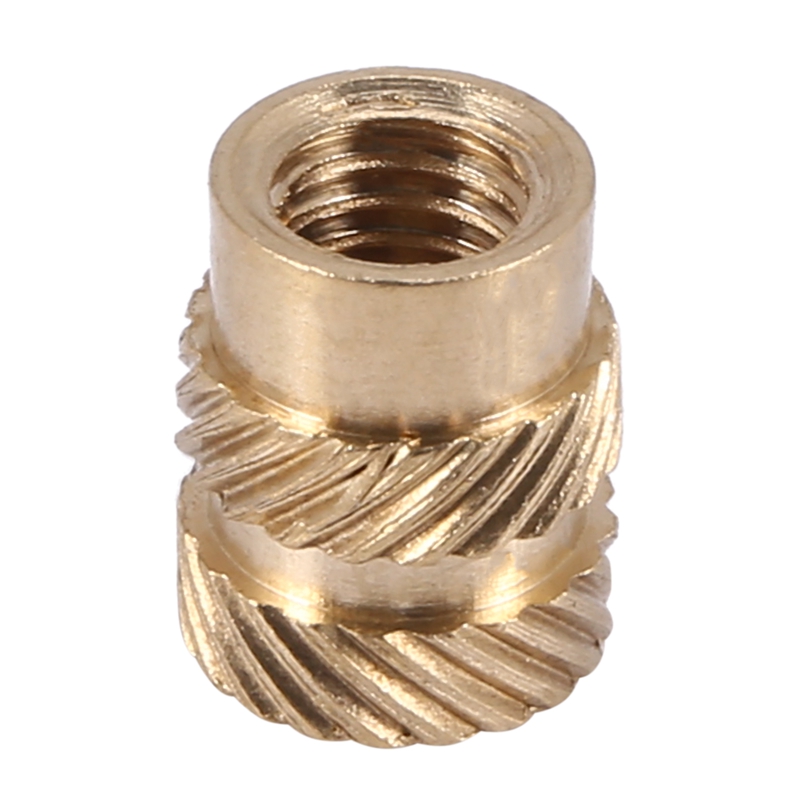 100Pcs M3 Thread Knurled Brass Threaded Heat Set Heat Resistant Insert ...