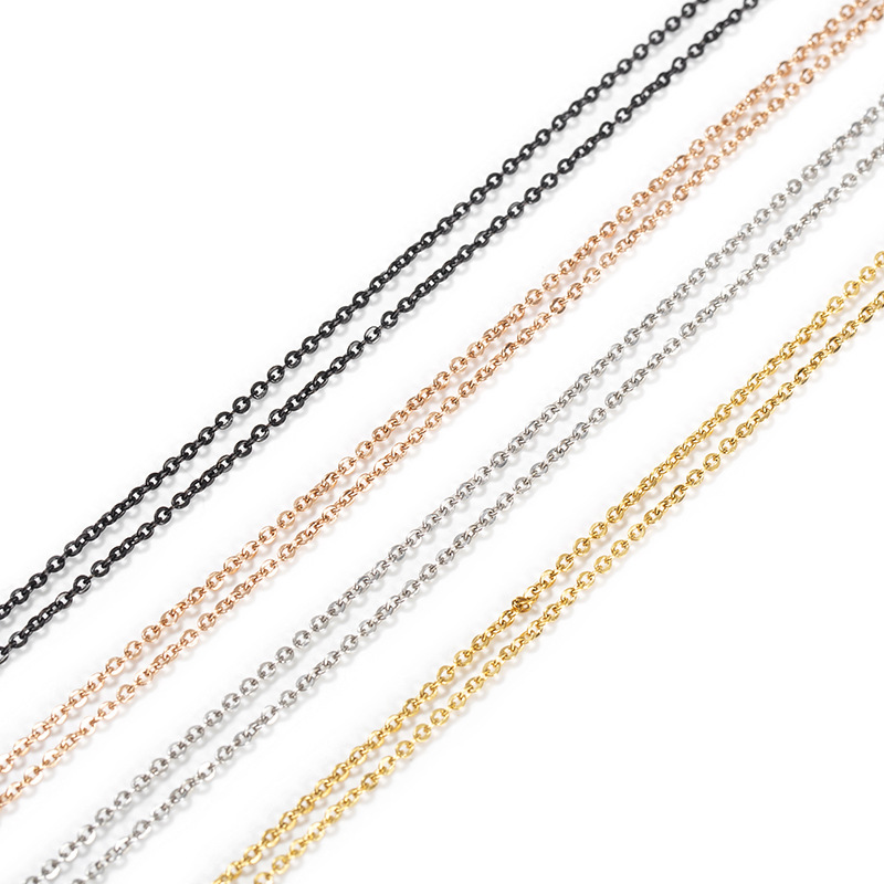 【Special offer】Stainless Steel 18K Gold Necklace Titanium Steel Thin ...