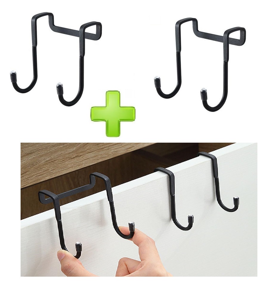 Pack of 02 - Over The Door Drawer Cabinet Hook , Double S-Shaped Hook ...