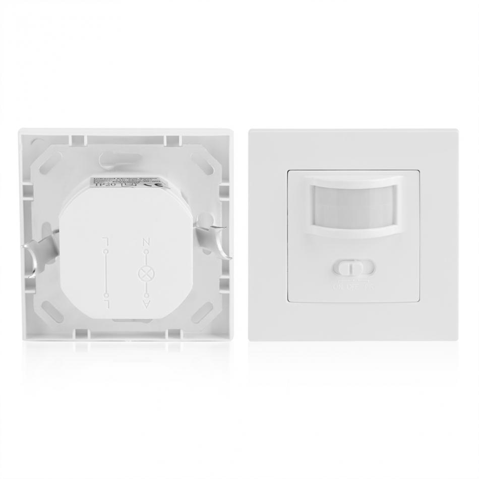 【TopazTrove】AC 110V-240V Infrared Motion Sensor Recessed Wall Lamp ...