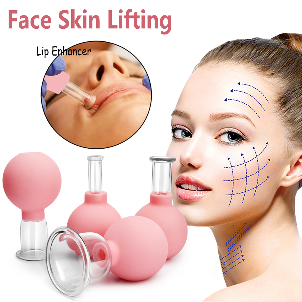 【LATS Store】Rubber Face Vacuum Cupping Face Skin Lifting Facial Cups ...