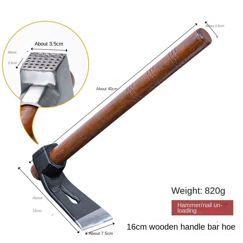 Local Small Hoe Ice Adze Hammer Adze Chisel Planing Adze Wood Tools ...