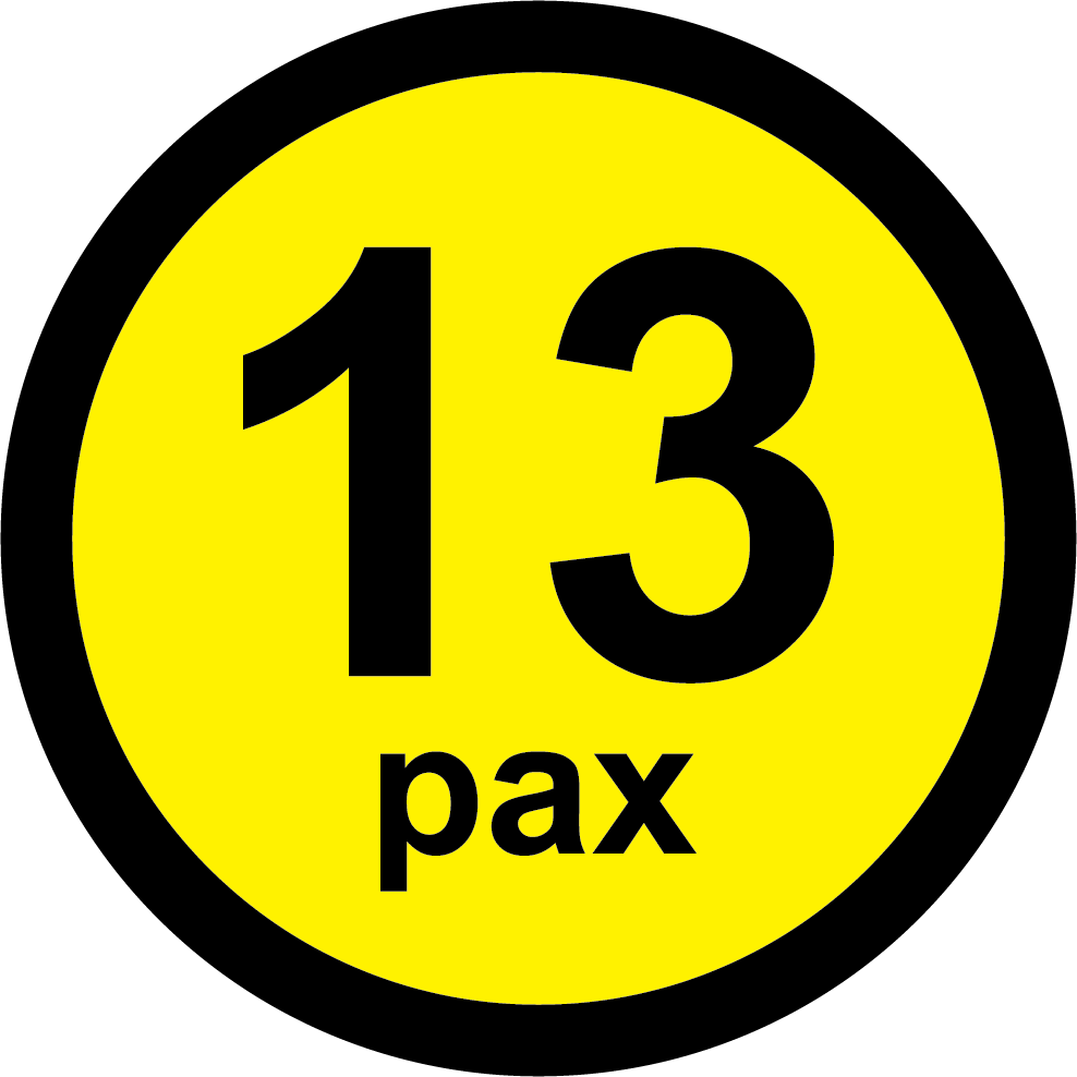 Maximum Passenger Capacity Label (MPC) Commercial Vehicle PAX Label ...