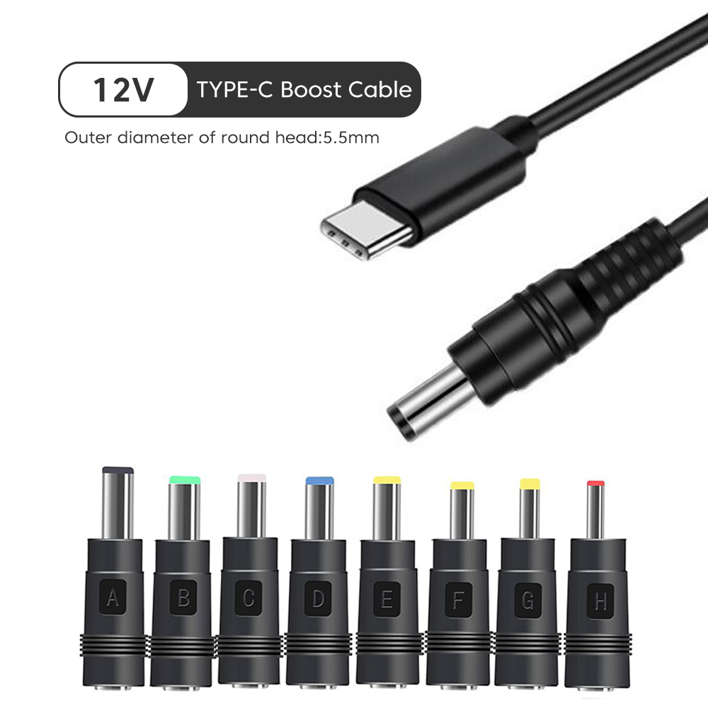 Elough Type C To DC Boost Cable DC 5V to 12V WiFi to Powerbank Cable ...