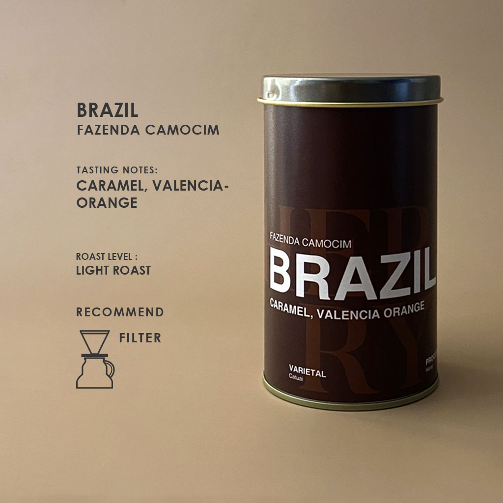 Nicherry เมล็ดกาแฟ BRAZIL Fazenda Camocim 150 g - Specialty Coffee ...