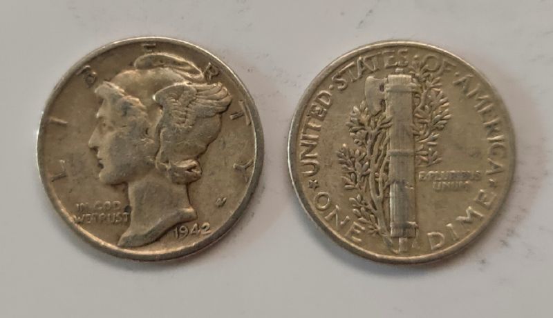 【New Arrivals】Us Silver Coin 10 Cents Old 100% Real Silver Original ...