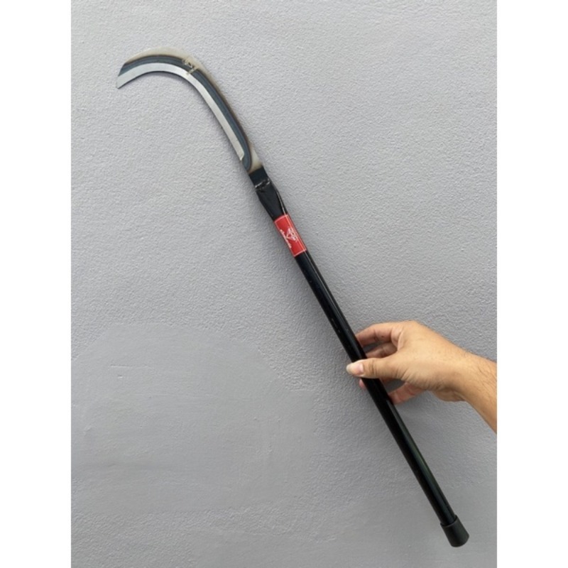 60CM Multipurpose Long Handle Sickle Manganese Steel Agricultural ...