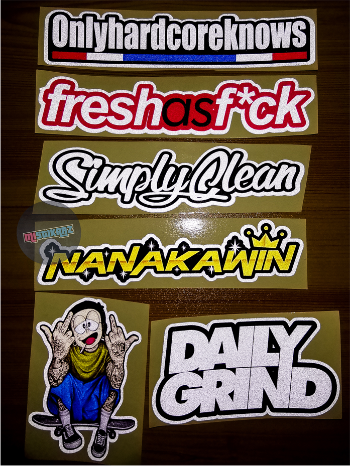 6 PCS VISOR STICKER THAI STICKER SET (MACHINE CUT) | Lazada PH