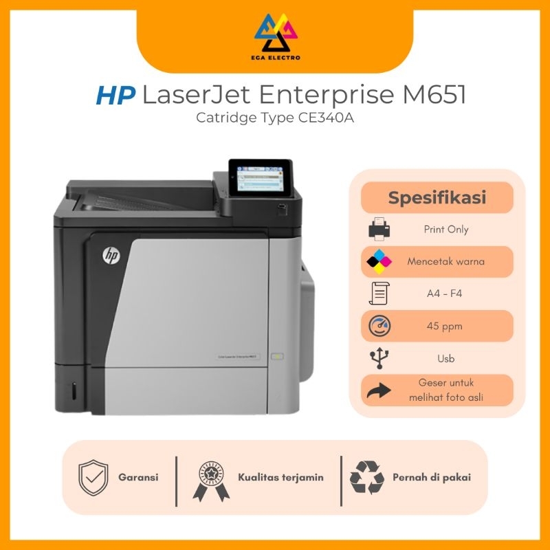 Printer hp laserjet enterprise M651 printer colour cocok buat cetak ...