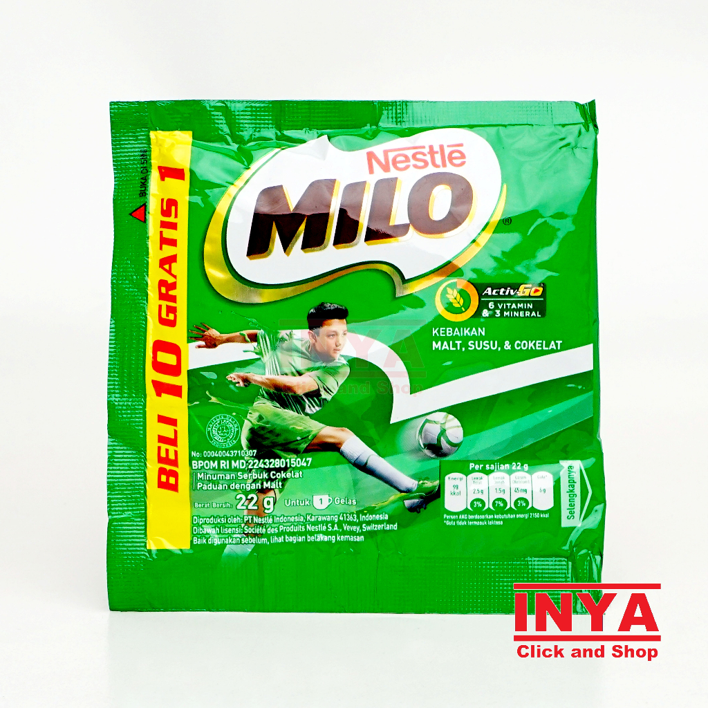 Nestle Milo ActivGo Cokelat 22gr Sachet- Minuman Serbuk Malt | Lazada ...
