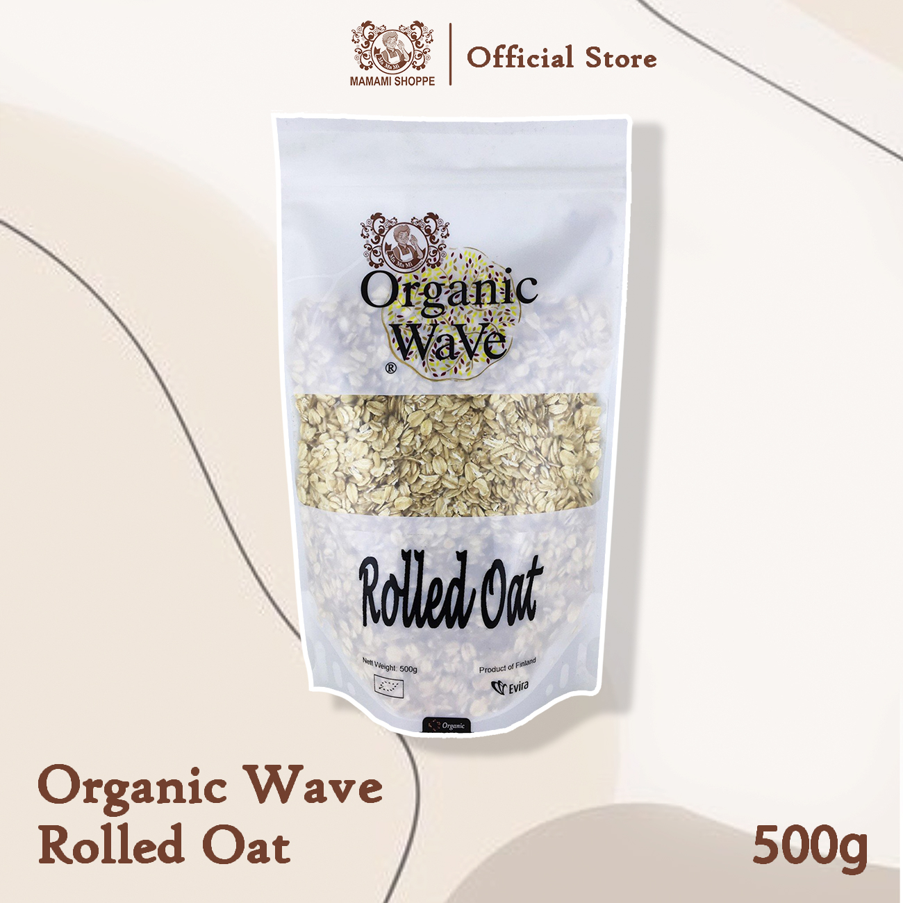 Mamami Organic Wave Rolled Oats 500g | 妈妈咪有机 | Lazada