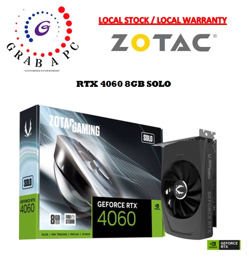 ZOTAC GAMING GEFORCE RTX 4060 8GB SOLO (ZT-D40600G-10L) | Lazada Singapore