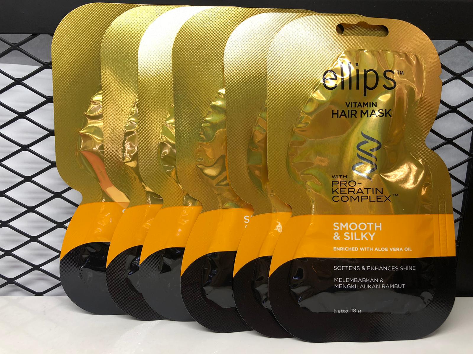Ellips (Bundle of 6) Keratin Hair Mask 18g - Smooth & Silky | Lazada ...