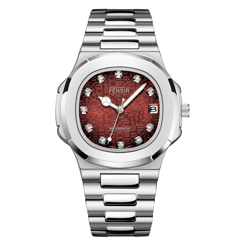 FENSIR watch men's calendar waterproof watch men's watch Nautilus ...