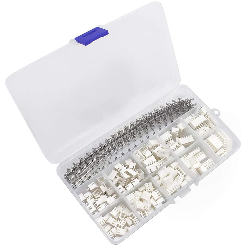 460Pcs 2.54mm JST-XH Connector Kit with 2.54mm Female Pin Header and 2/3/4/5/6 Pin Housing ...