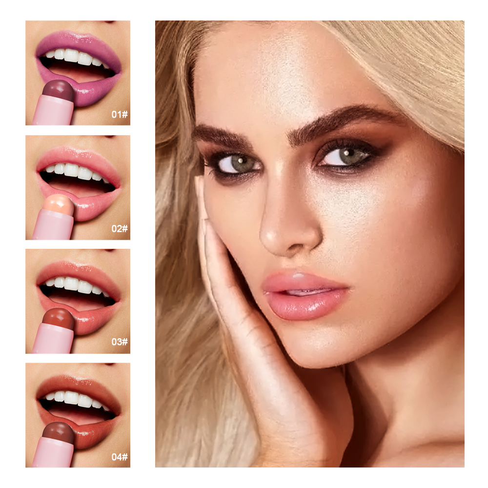 Jelly Colored Lip Balm Moisturizing Clear Lip Primer Lipstick Anti ...