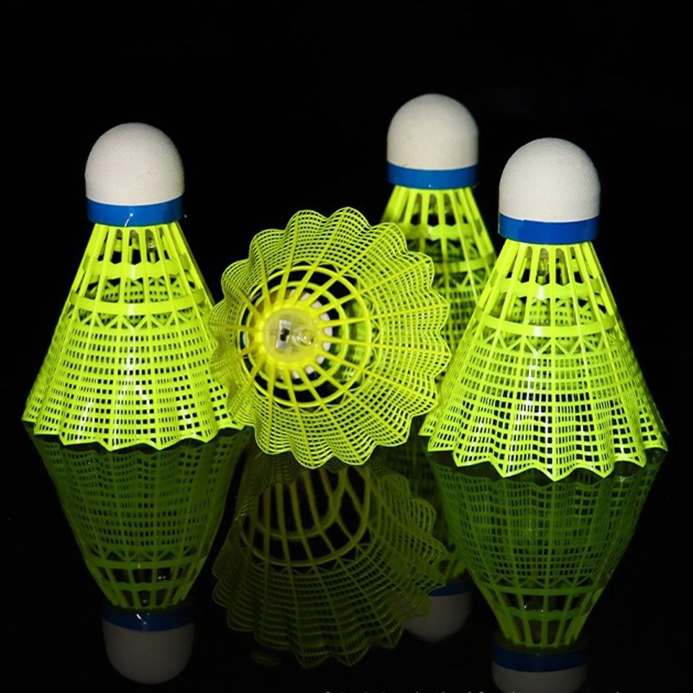 Training Light-up LED Badminton Lighting Balls Glowing Luminous ...