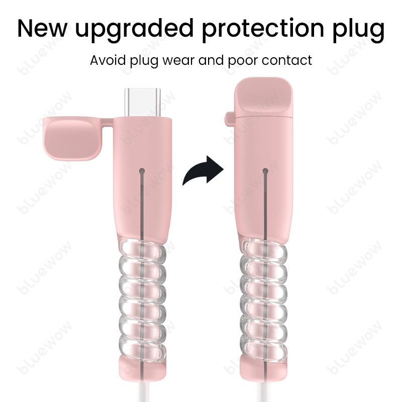 Newest Upgrade BlueWow Charger Protector Silicone Cable Protector ...