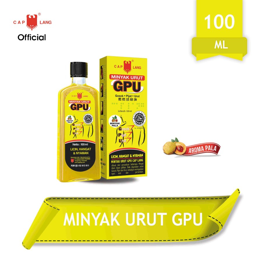 Cap Lang GPU SEREH / JAHE / PALA / 100 ml / 60 ml / 30 ml | Lazada ...
