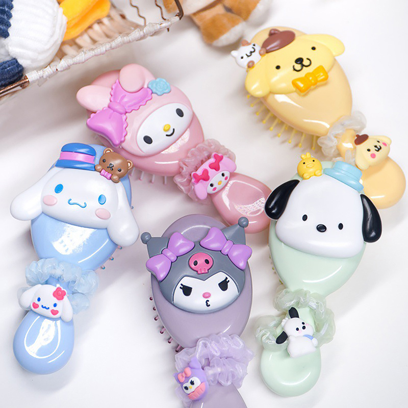 Sanrio Air Cushion Massage Combs Cinnamoroll Kuromi Mymelody Pochacco ...