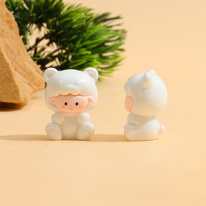 Creative Cute Cartoon Little Bear Doll Small Figurine Crafts Micro ...