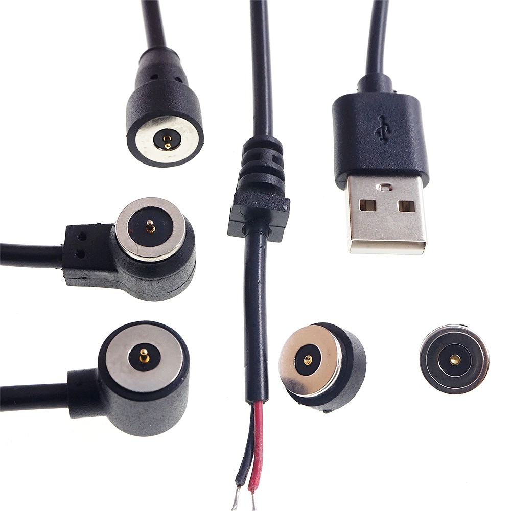 2 5 10 30 50pcs 2 Wires Open Dc Magnet Spring-Loaded Pogo Pin Connector ...