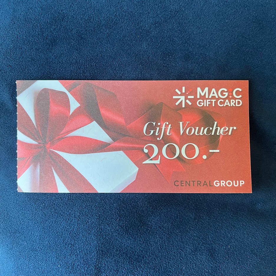 บัตรของขวัญ MAGIC GIFT CARD (Cenpay) แบบกระดาษ มูลค่า 200 บาท ใช้ได้กับ ...