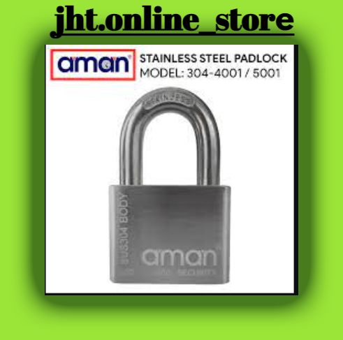 Aman Heavy Duty Padlock ( Sus-304 Stainless Steel Lock) | Lazada