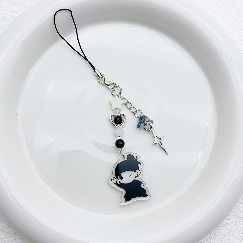 Anime Jujutsu Keychain Cosplay Geto And Gojo Matching Phone Charm ...